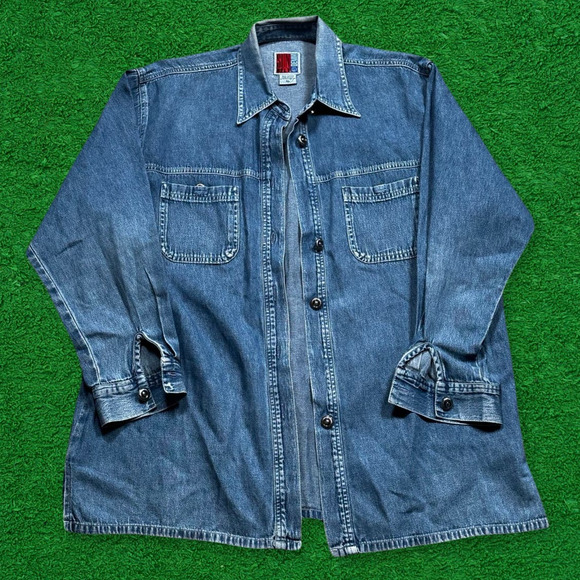 Vintage | Jackets & Coats | Vintage Made In Usa Sun Belt Denim Shirt ...
